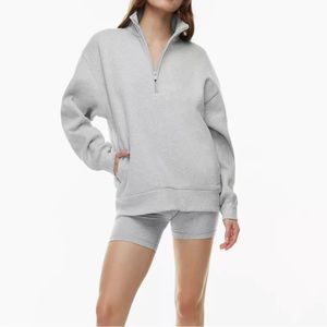 TNA | Sweaters | Nwt Tna Color Heather Cloud White Cozy Fleece ...